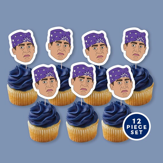 The Office Prison Mike Digital Download Cupcake Toppers / - Etsy