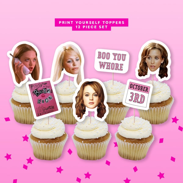 Mean Girls Cupcake Topper Png - Etsy Canada