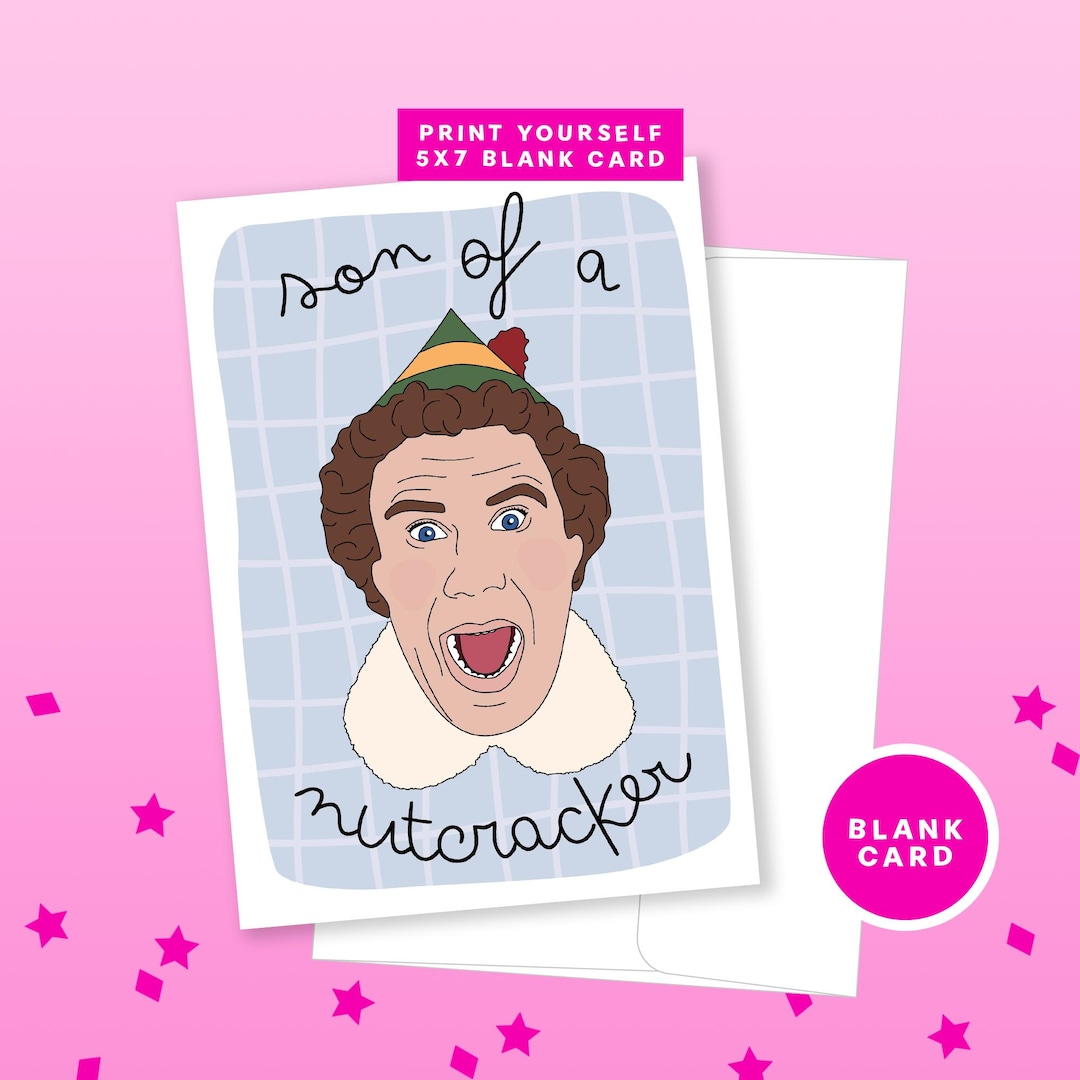Buddy the Elf Christmas Card - Hand-illustrated Digital Download ...