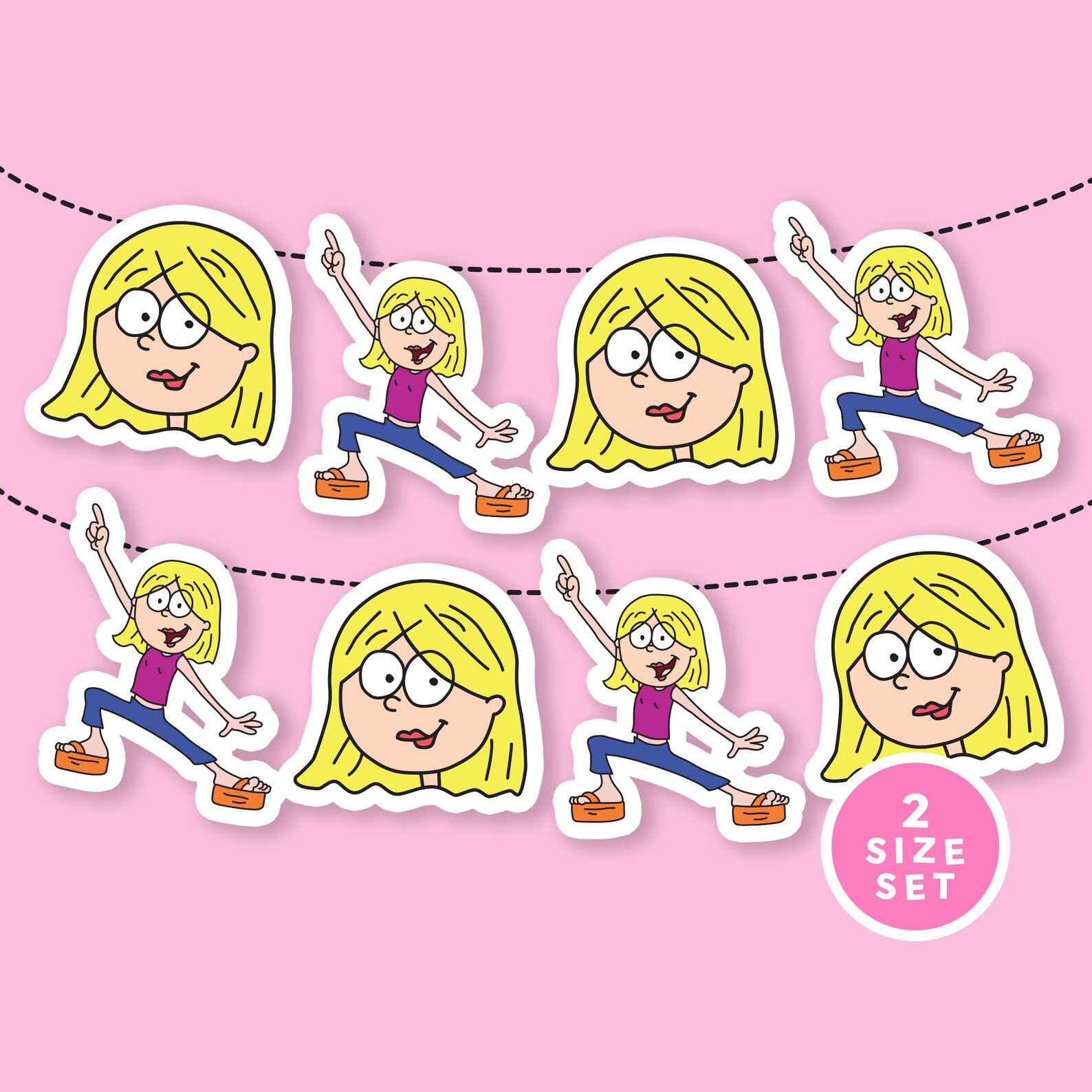 Cartoon Lizzie Mcguire Digital Download Garland / Printable - Etsy