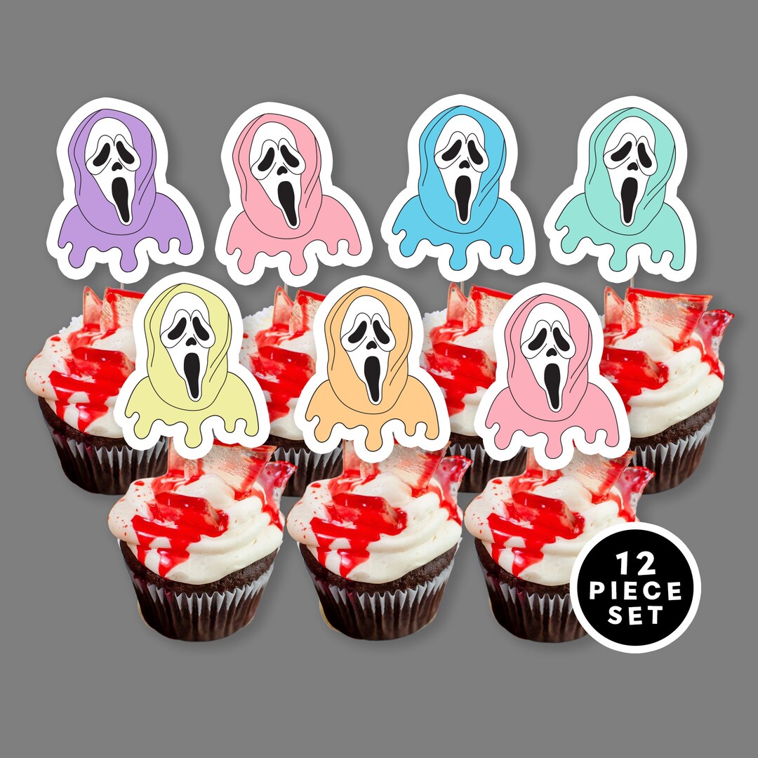 Scream Ghost Face Digital Download Cupcake Toppers / Printable - Etsy