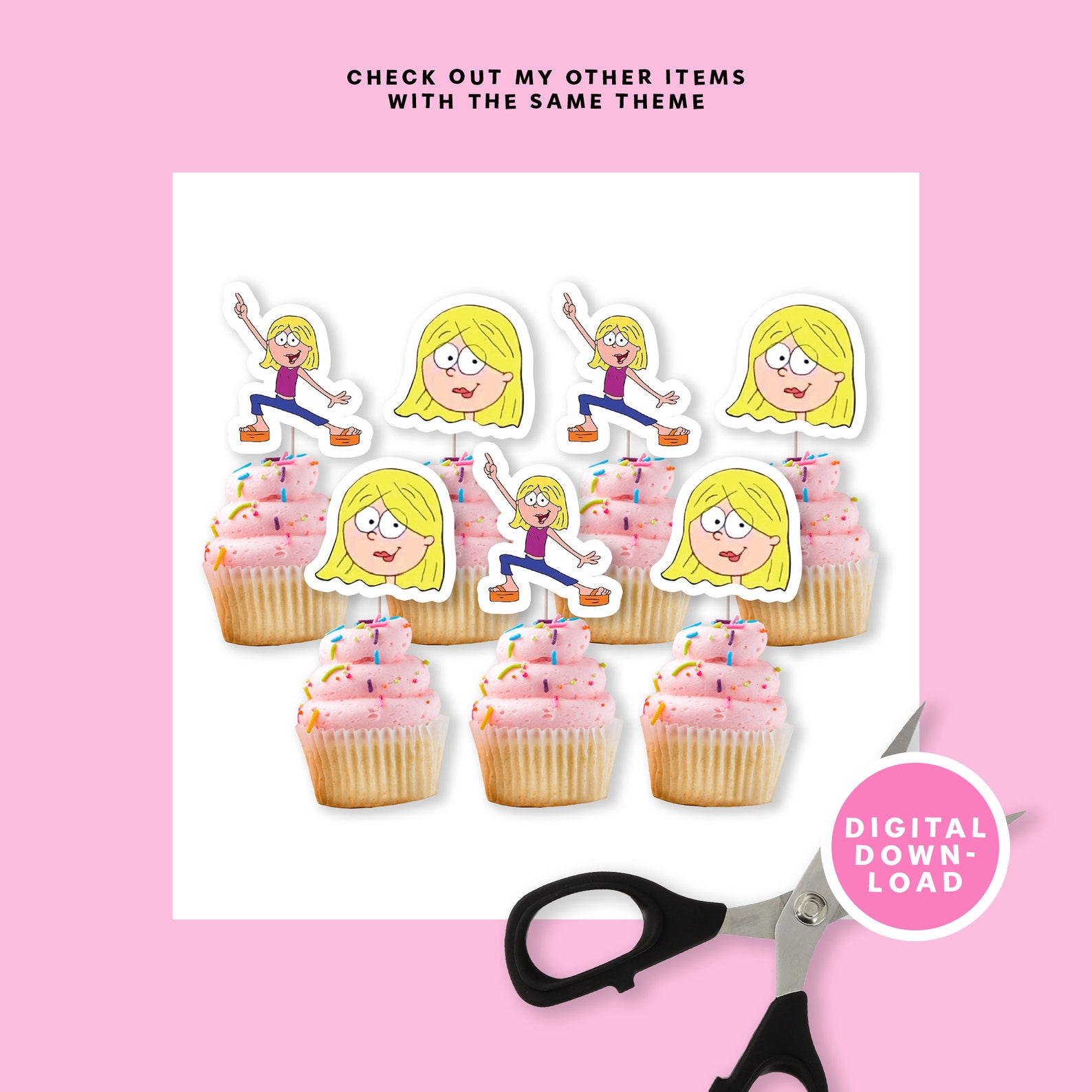 Cartoon Lizzie Mcguire Digital Download Garland / Printable - Etsy
