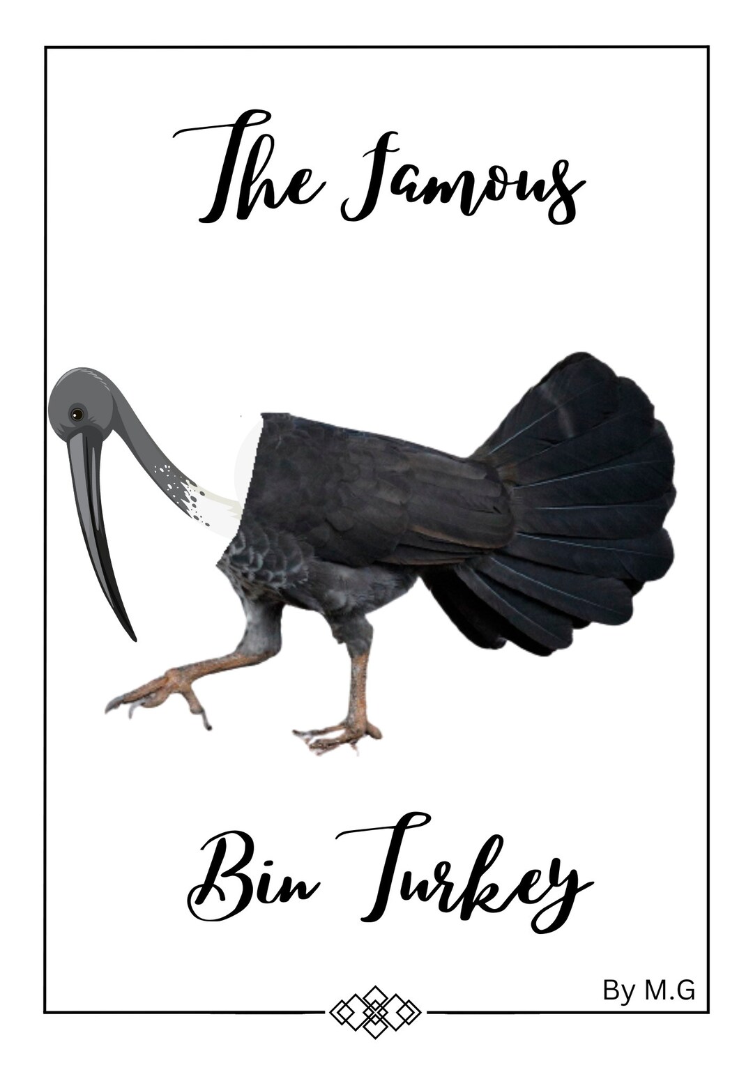 Digital Bin Turkey Printable | Kids Room Wall Hanging | Instant ...