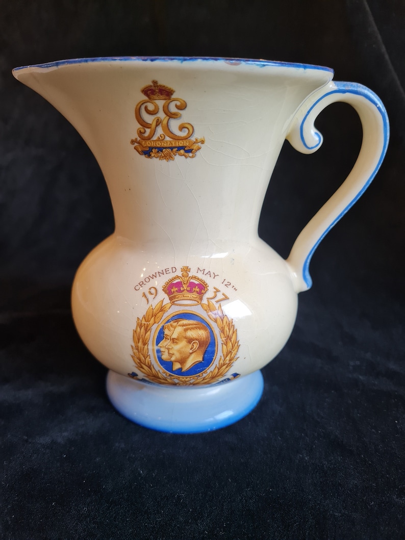 King George V1 and Queen Elizabeth Coronation Jug (A501) - Etsy