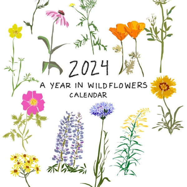 Wildflower Wall Paper - Etsy