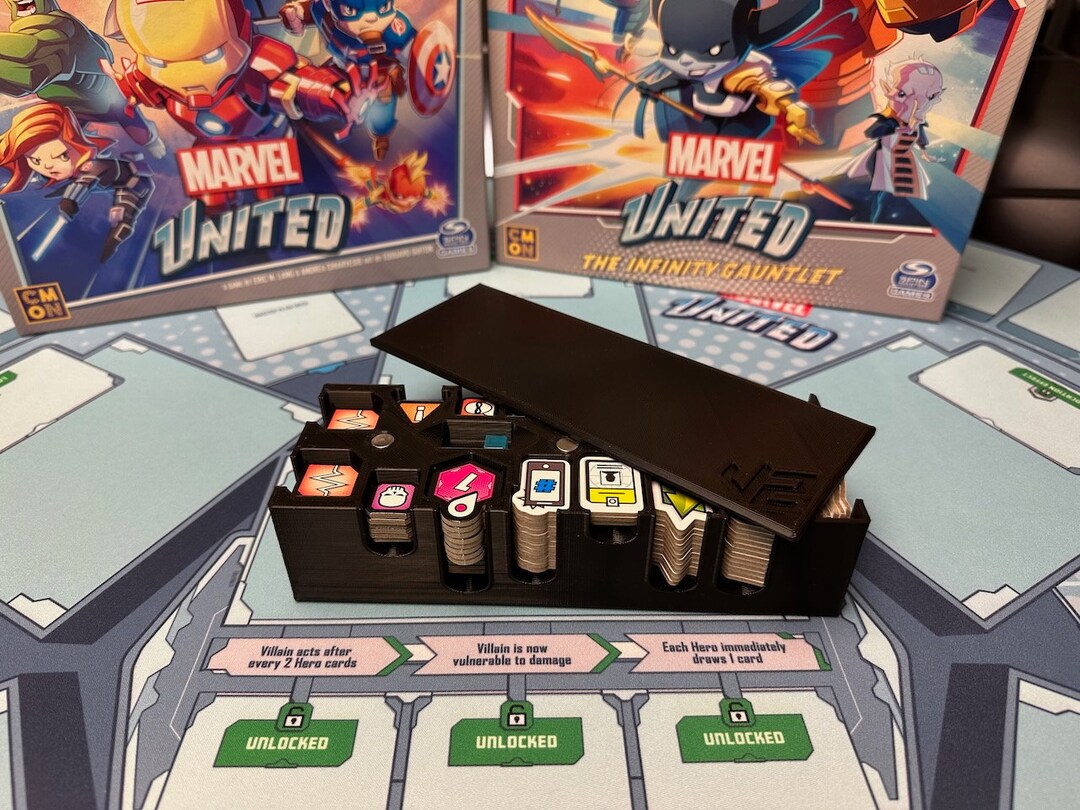 Marvel United First Kickstarter Token Holder (unofficial-fan Made) - Etsy