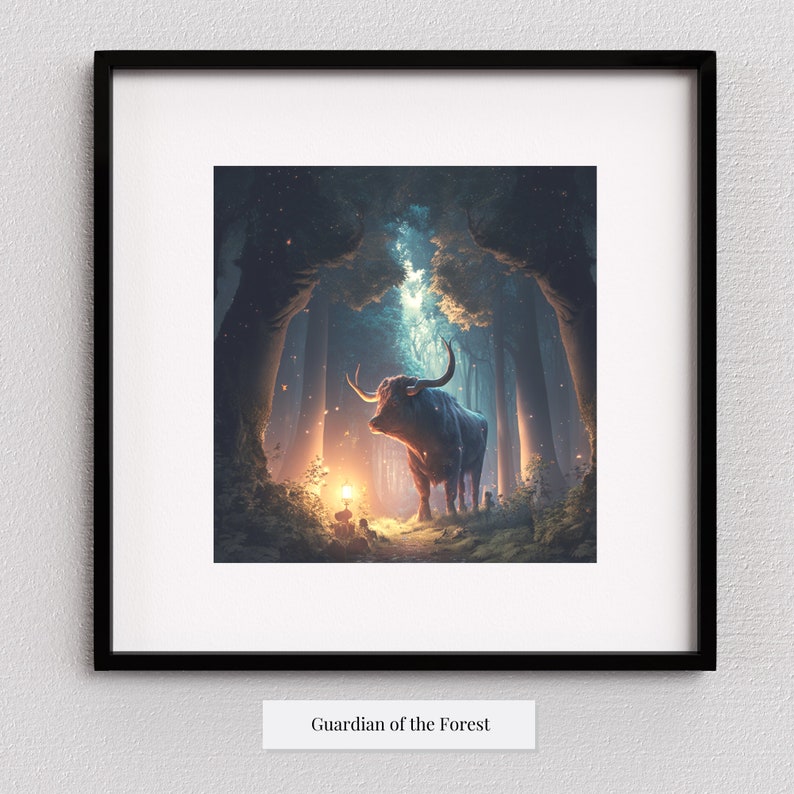 Forest Fantasy Poster Art as Printable Instant Digital Download PNG - Etsy