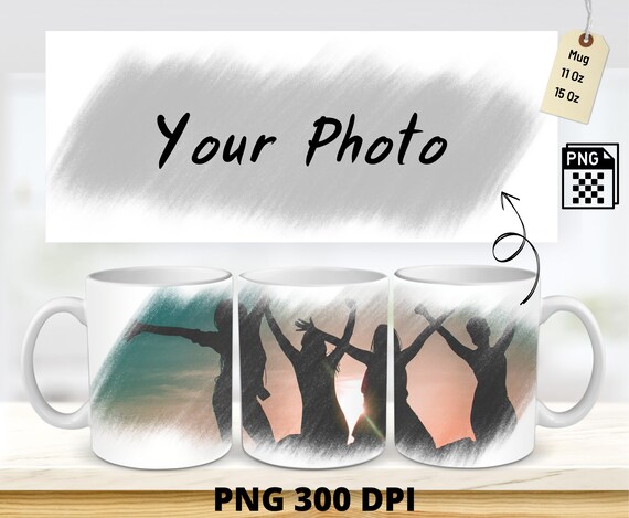 PNG Frame Mug Sublimation 11oz and 15oz Photo Mug - Etsy