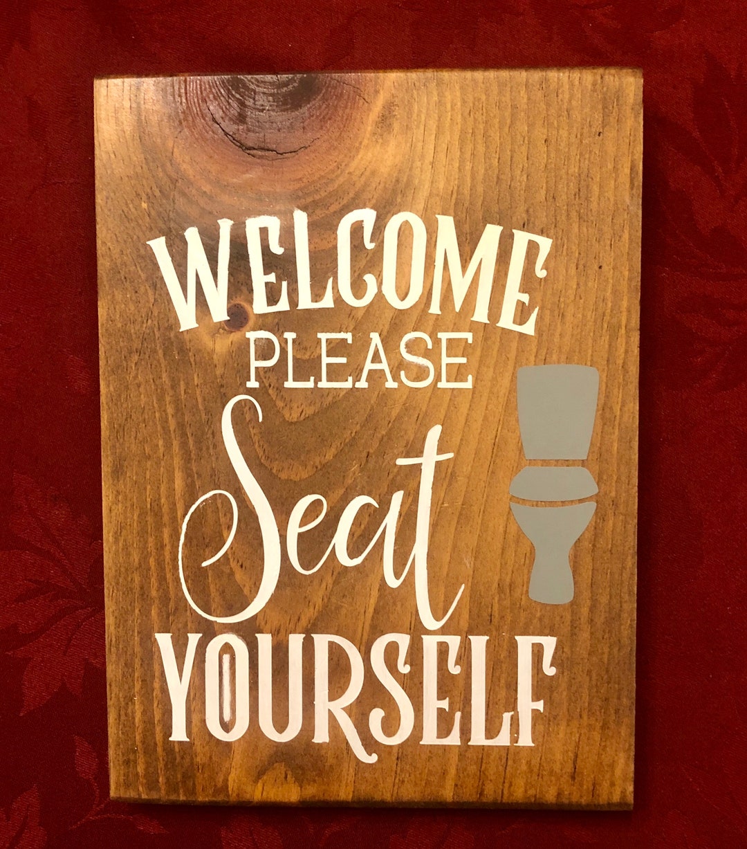 Welcome Please Seat Yourself Wood Sign Handmade Wood Sign - Etsy