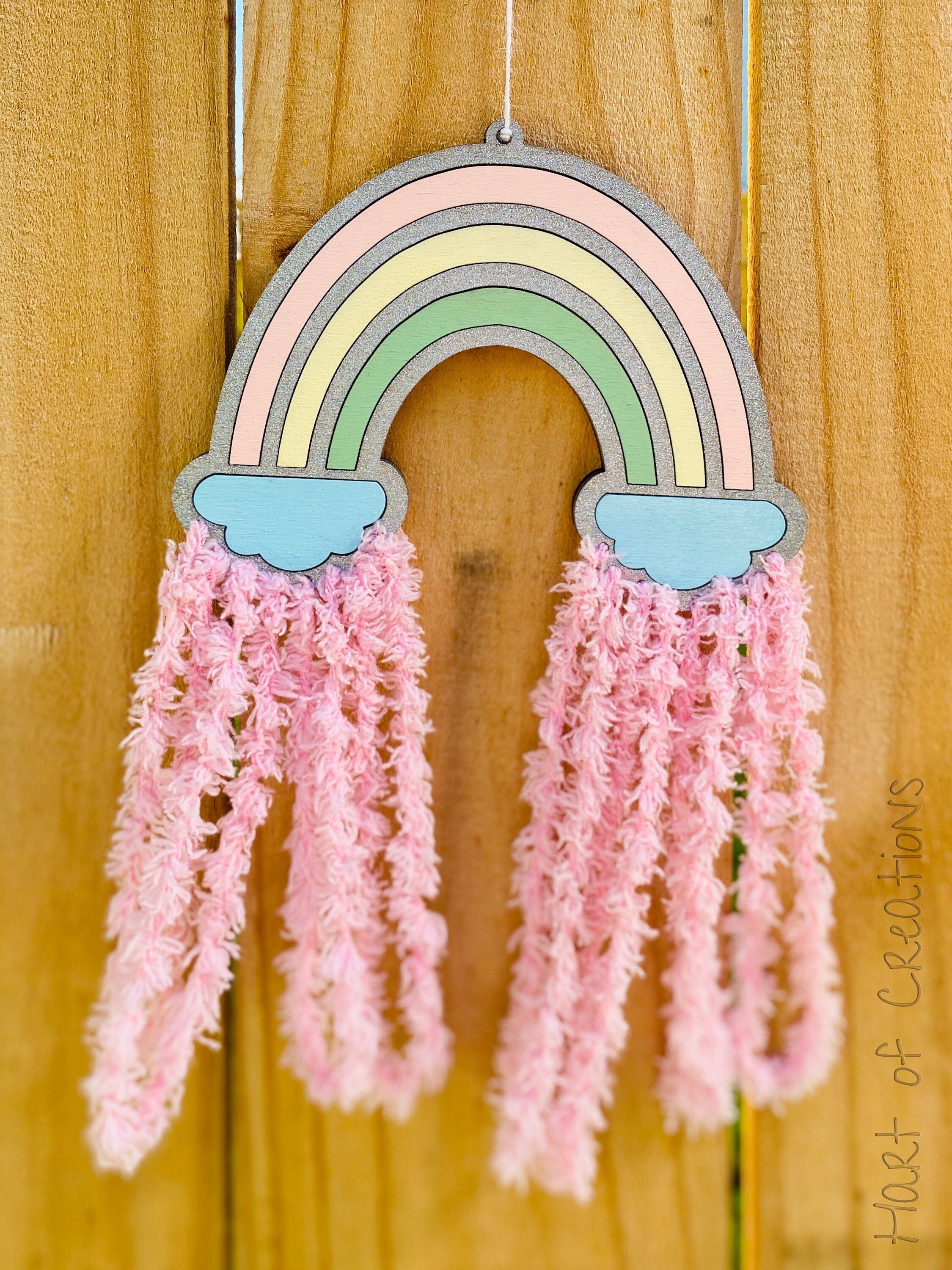 Digital File Rainbow Hanger Rainbow With Tassel Rainbow With Birds - Etsy