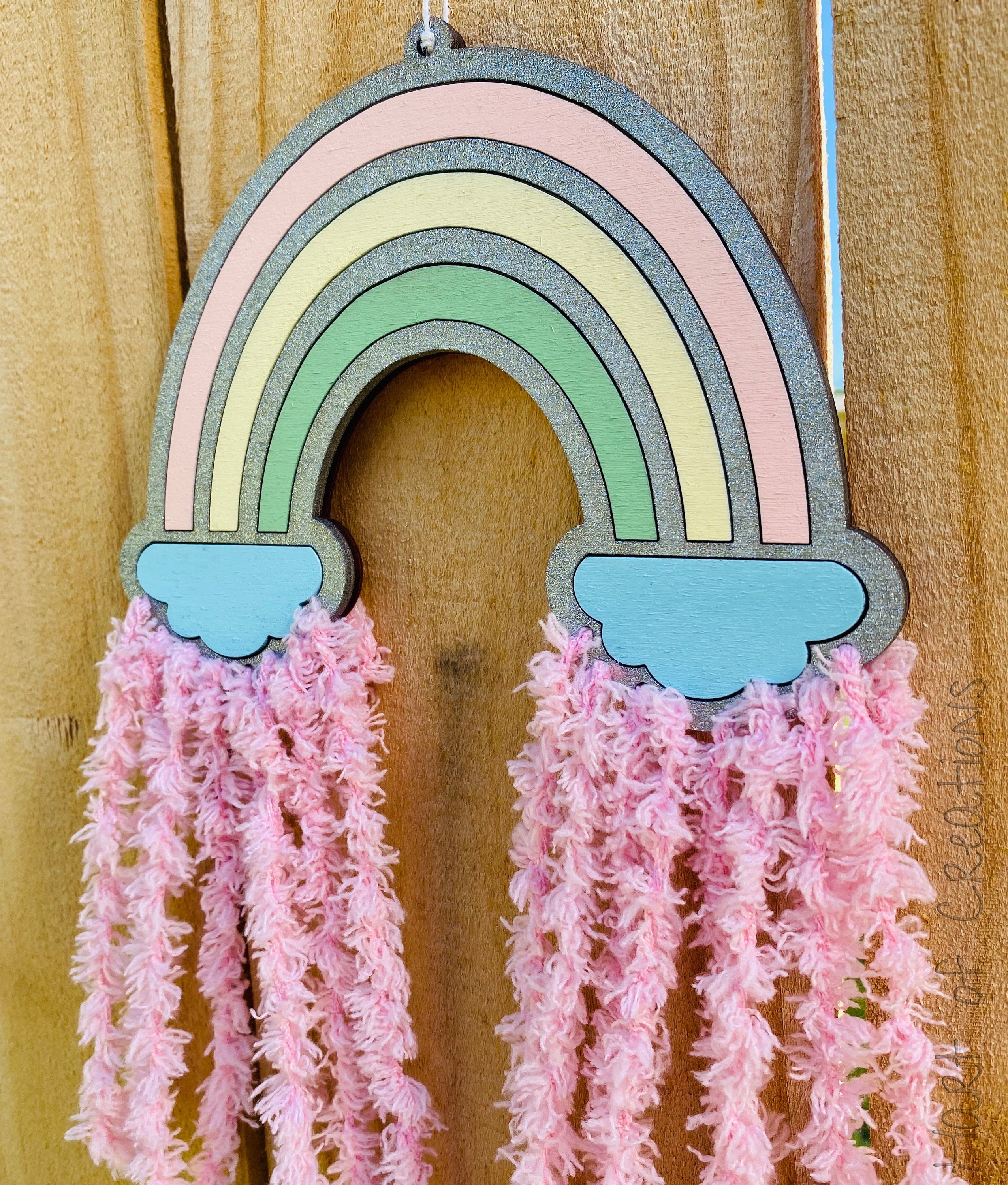 Digital File Rainbow Hanger Rainbow With Tassel Rainbow With Birds - Etsy