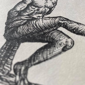 Torture Series IMPALED black Ink Drawing A5 Original Copy - Etsy