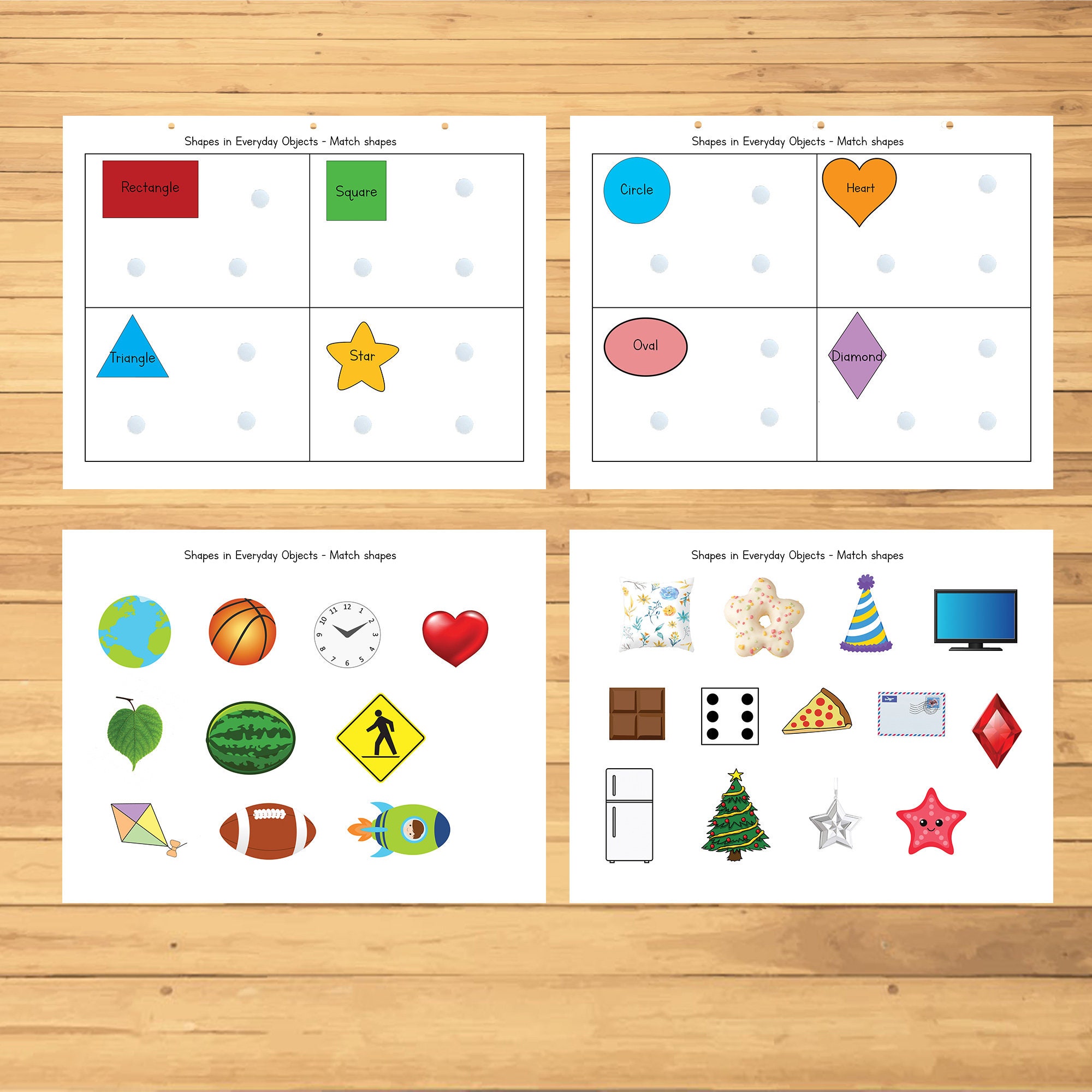 Quiet Book Busy Binder for Toddler Shape Object Matching Games | Etsy