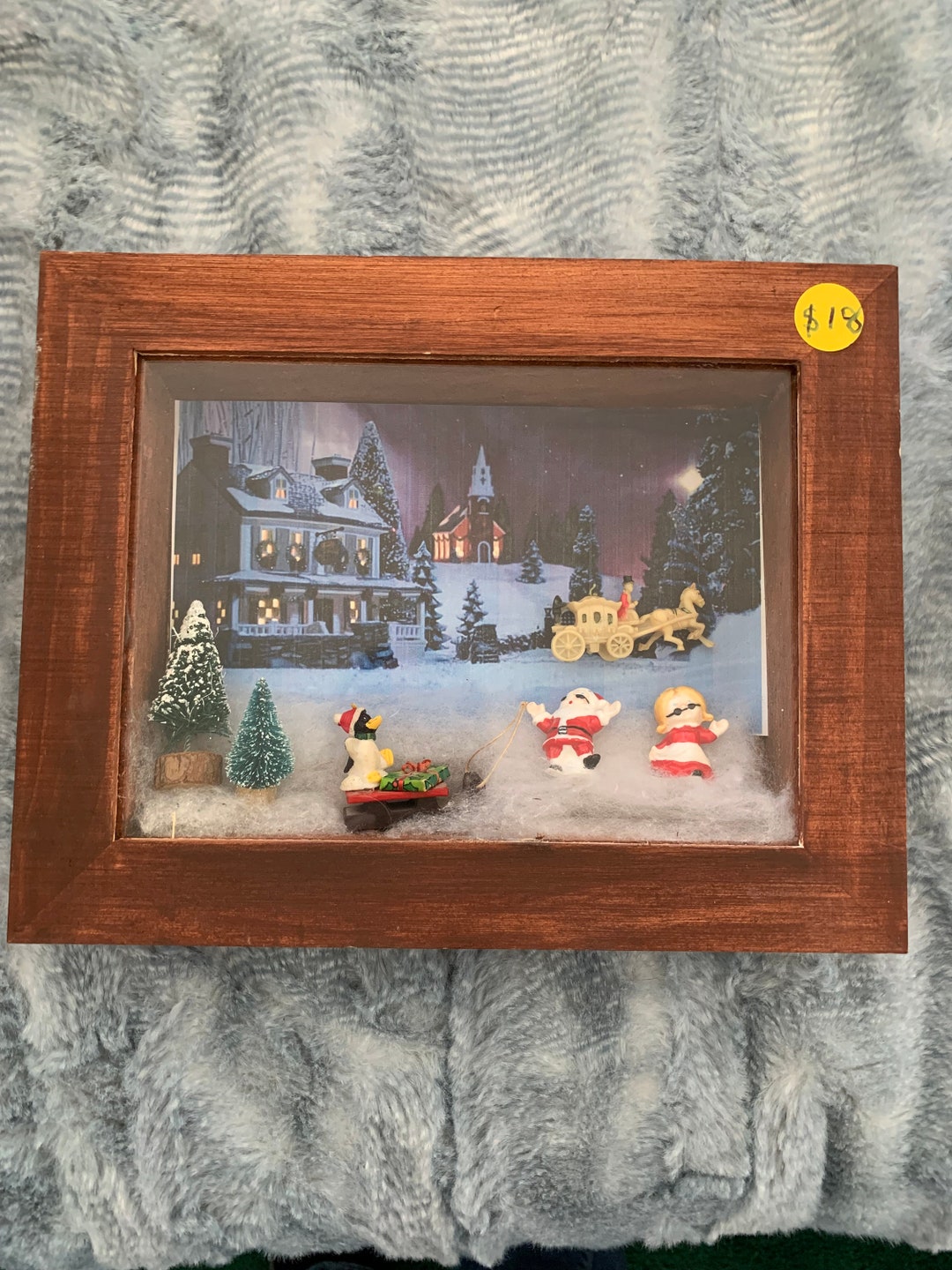 Shadow Box Christmas Scene - Etsy