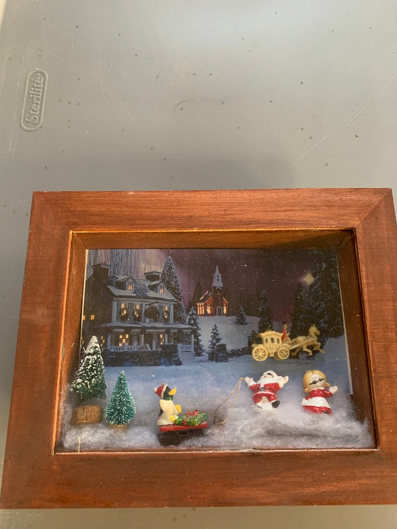 Shadow Box Christmas Scene - Etsy