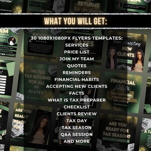 Tax Prep Bundle,tax Preparer Instagram Templates,tax Preparation ...
