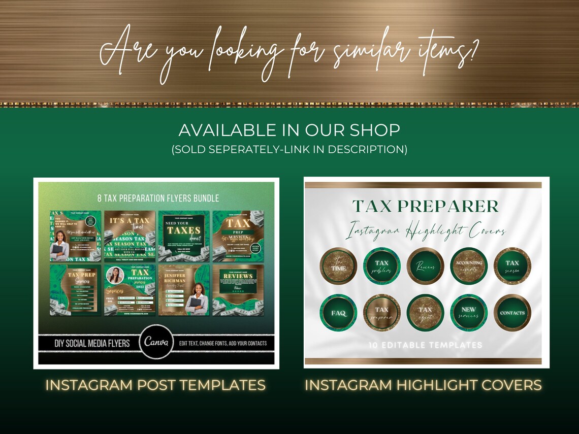 Tax Prep Quotes Bundle Template, 50 Tax Preparation Accounting Quotes ...