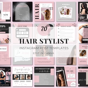 Hair Stylist Instagram Posts, Hair Salon, Haircare Social Media,hair ...