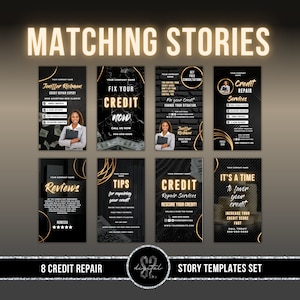 Credit Repair Flyers Bundle Template, Credit Repair Instagram Post ...