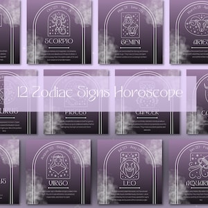 Astrology Instagram Post Templates, Spiritual Instagram Posts ...