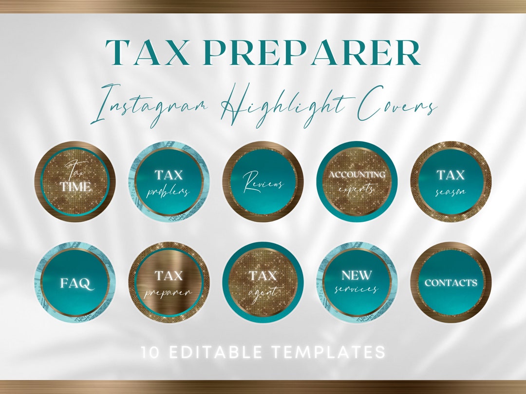 Tax Preparer Instagram Highlight Covers,tax Preparation Highlight ...