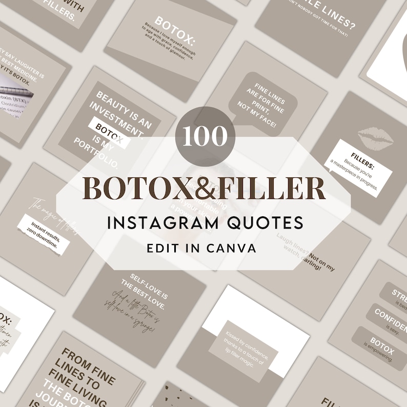 Botox and Filler Instagram Quotes, Esthetician Quotes Templates, Nurse ...
