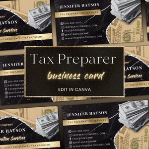 DIY Tax Preparer Business Card, Tax Preparation Business Card Template ...