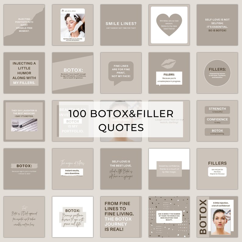 Botox and Filler Instagram Quotes, Esthetician Quotes Templates, Nurse ...