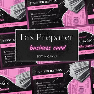 DIY Tax Preparer Business Card, Tax Preparation Business Card Template ...