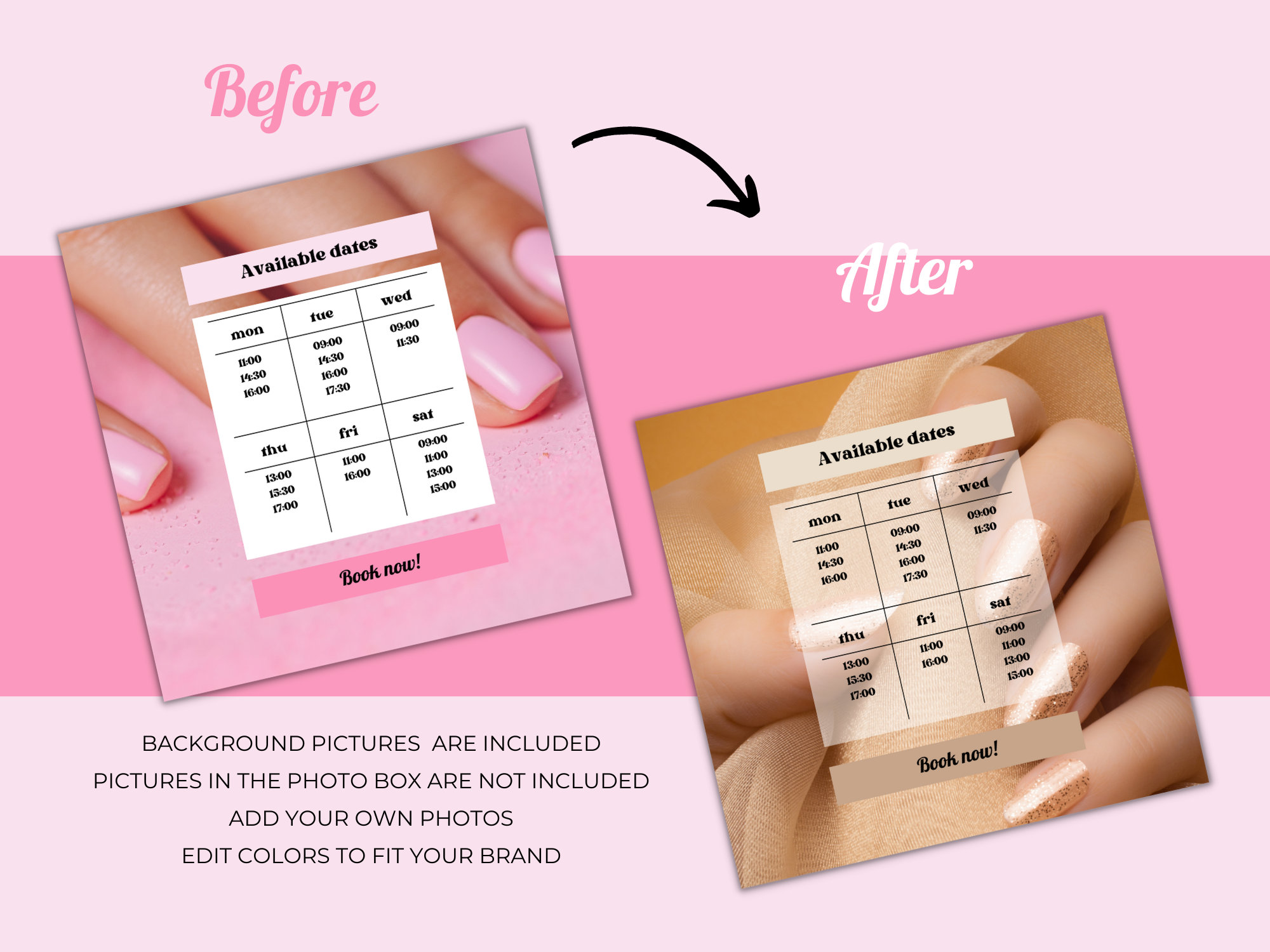 Nail Tech Instagram Posts, Nail Artist Flyers, Nail Salon Social Media ...