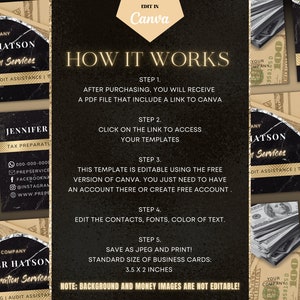 DIY Tax Preparer Business Card, Tax Preparation Business Card Template ...