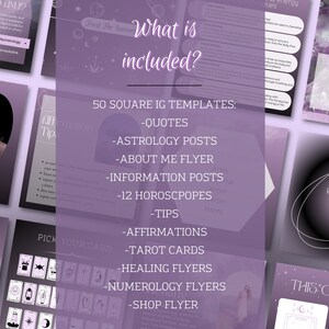 Astrology Instagram Post Templates, Spiritual Instagram Posts ...