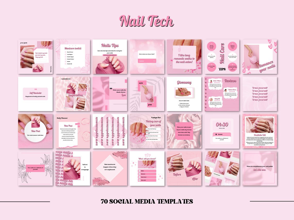 Nail Tech Instagram Posts, Nail Artist Flyers, Nail Salon Social Media ...
