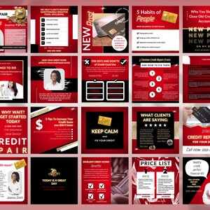 Credit Repair Templates, Credit Repair Instagram Posts,credit Repair ...