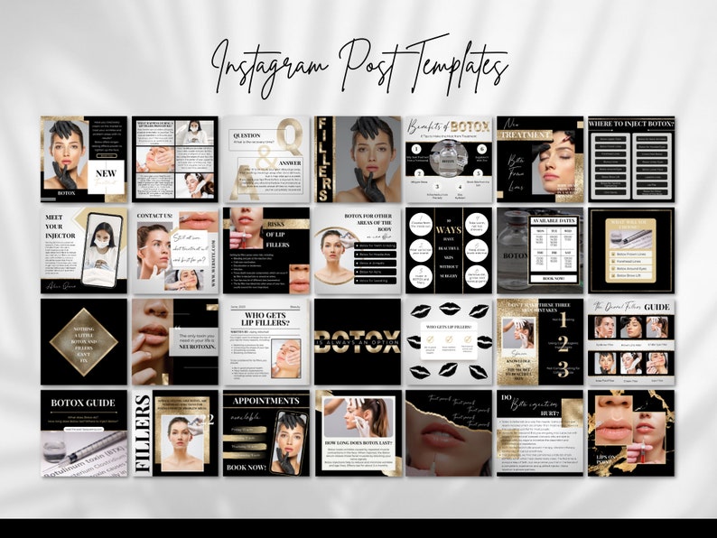 Botox and Filler Instagram Posts Botox and Filler Templates - Etsy
