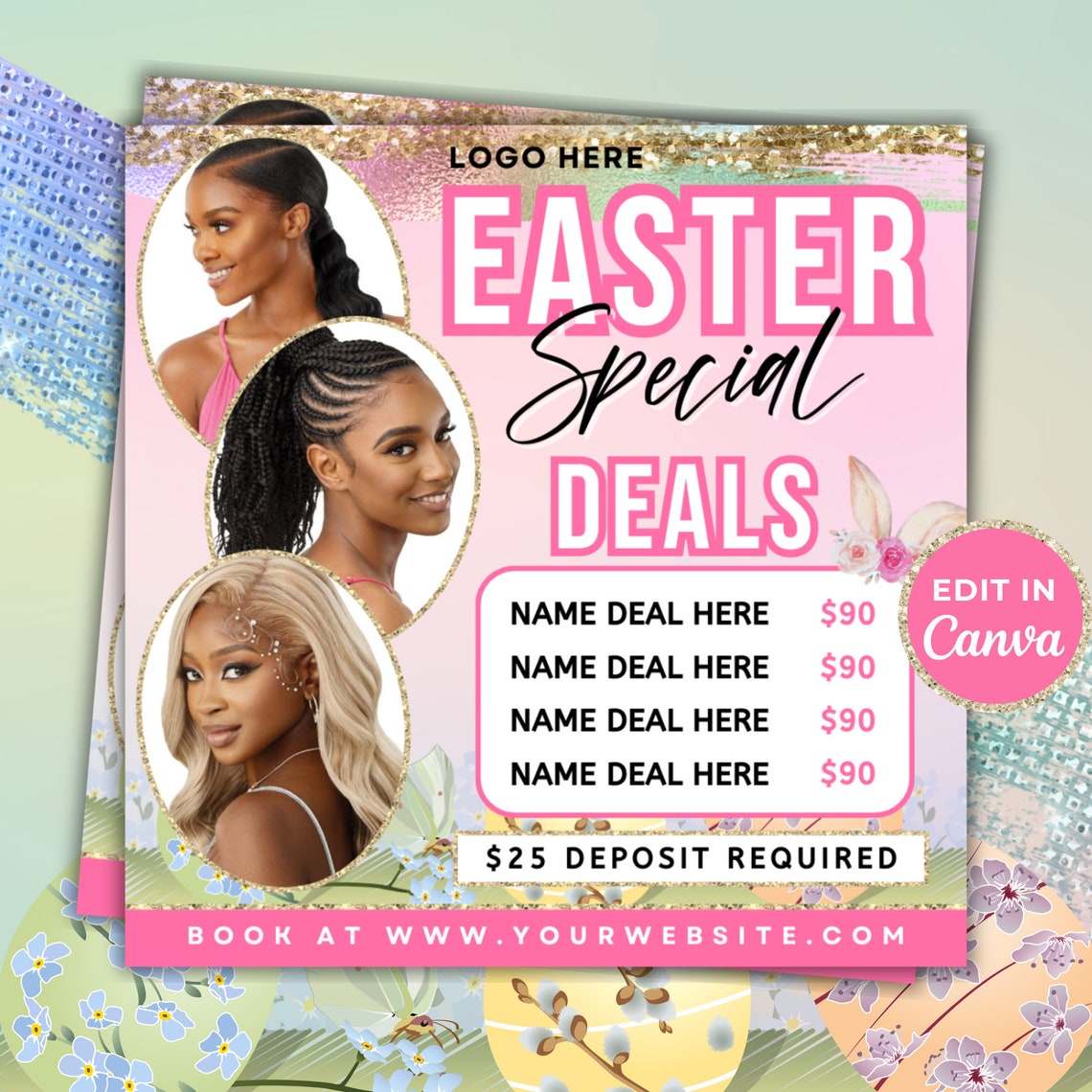 Easter Bookings Flyer,easter Special Flyer, Easter Deals Flyer,book Now ...