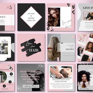 Hair Stylist Instagram Posts, Hair Salon, Haircare Social Media,hair ...