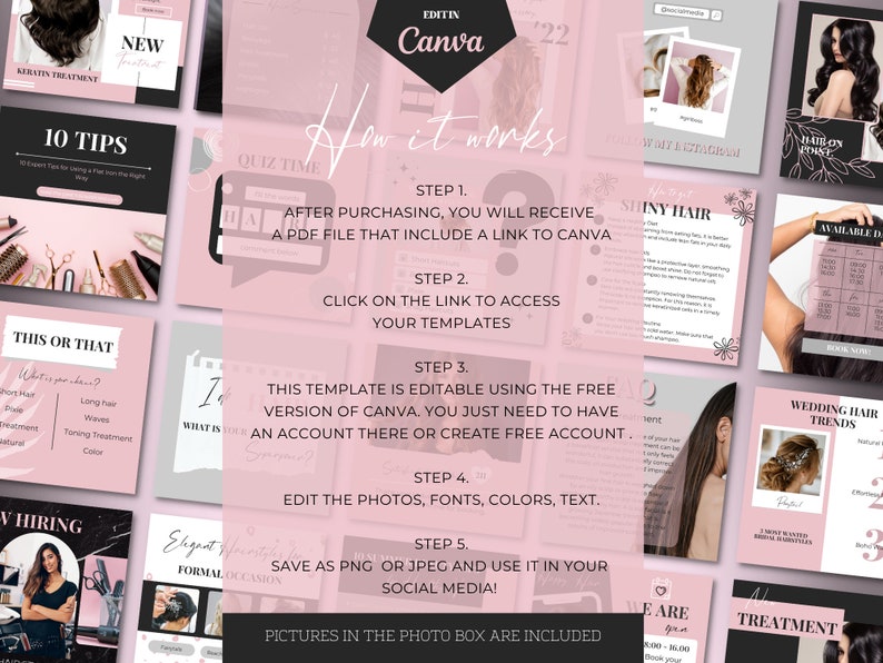 Hair Stylist Instagram Posts, Hair Salon, Haircare Social Media,hair ...