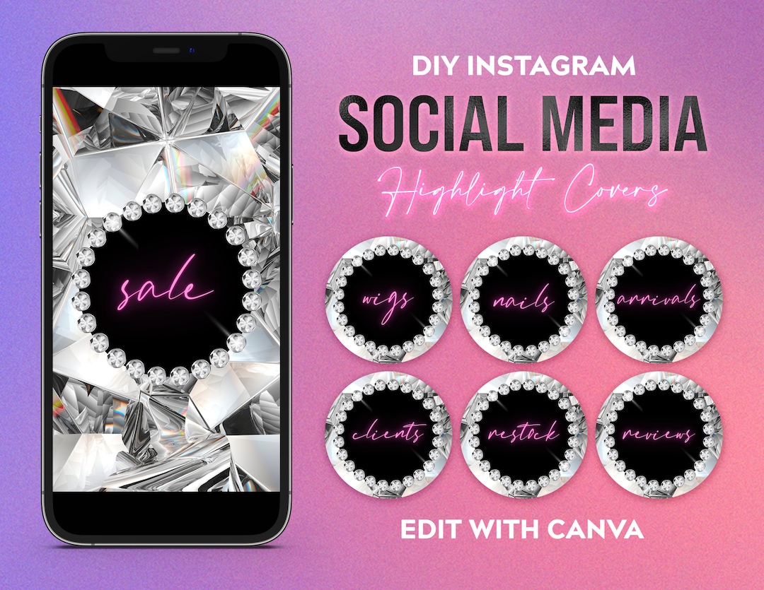 DIY Instagram Highlight Covers,diamond Instagram Covers,hair Instagram ...