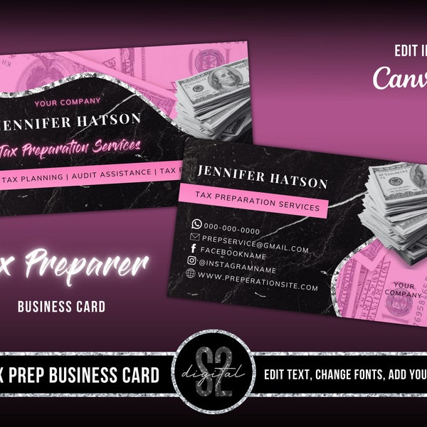 Tax Preparer Business Cards - Etsy
