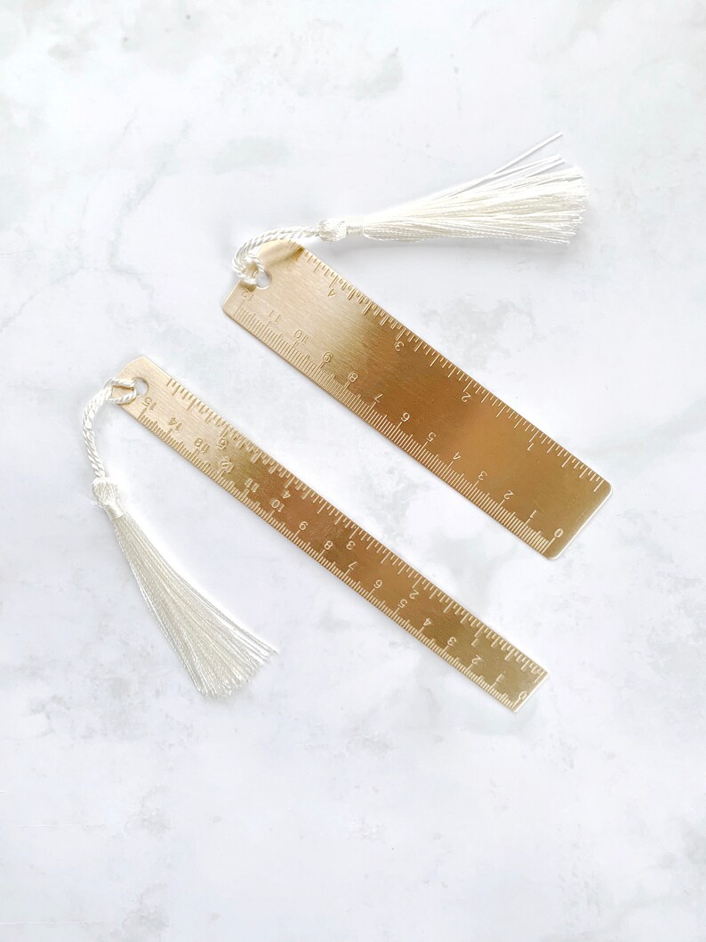 Golden Retro Ruler With Tassel Vintage Durable Brass Metal - Etsy