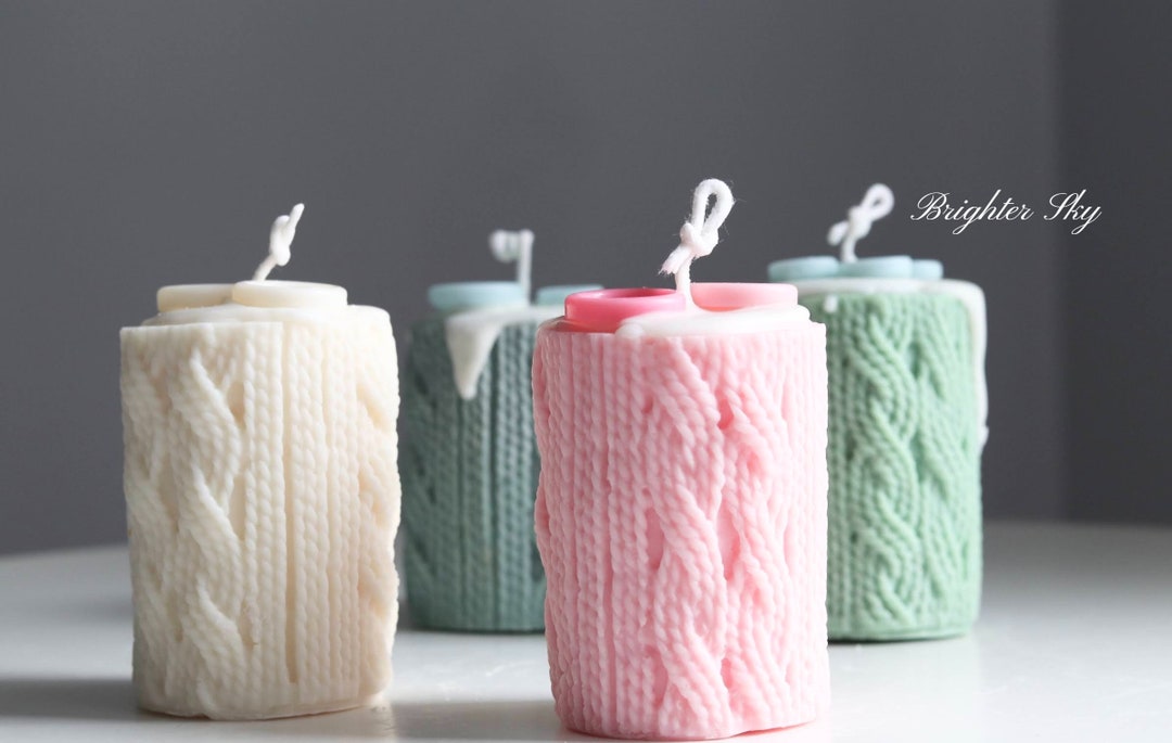 Yarn Cylinder Candle|personalized Gifts|best Friend Gifts|candles|home ...