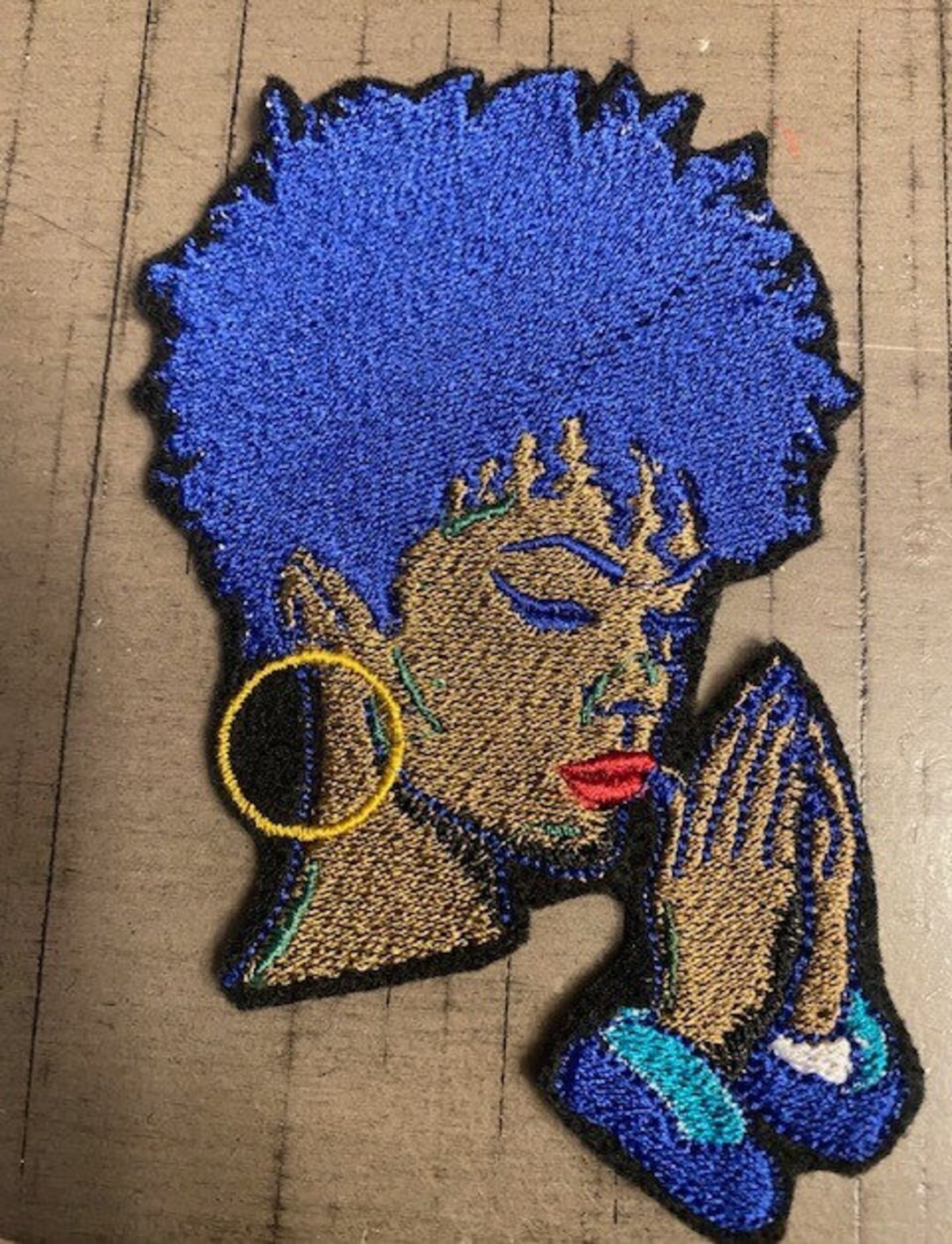 New Arrival|queen Praying| Afro Centric|iron-on Patch - Etsy