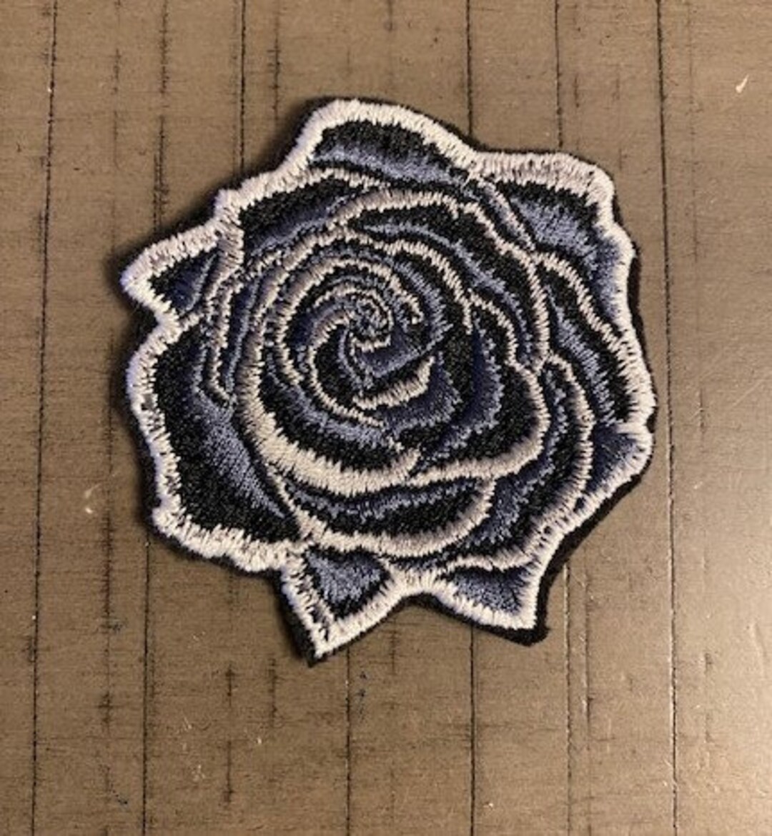 Black Rose Patch|adhesive Iron-on Patch| - Etsy