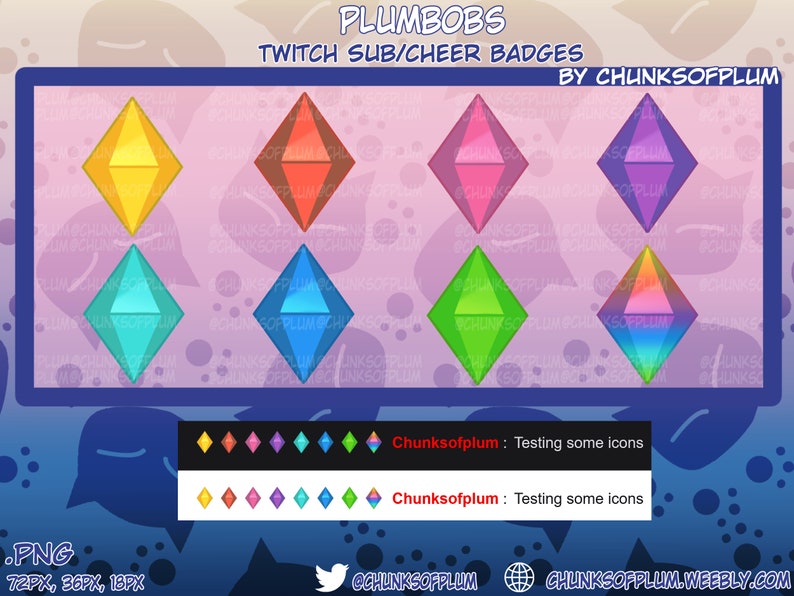 8 Sims Plumbob Sub Cheer Bit Badges Instant Download For Twitch Discord Or Youtube Etsy