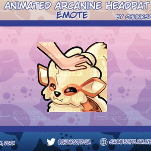 Animated Arcanine Pokémon Head Pat Emote for Twitch - Etsy