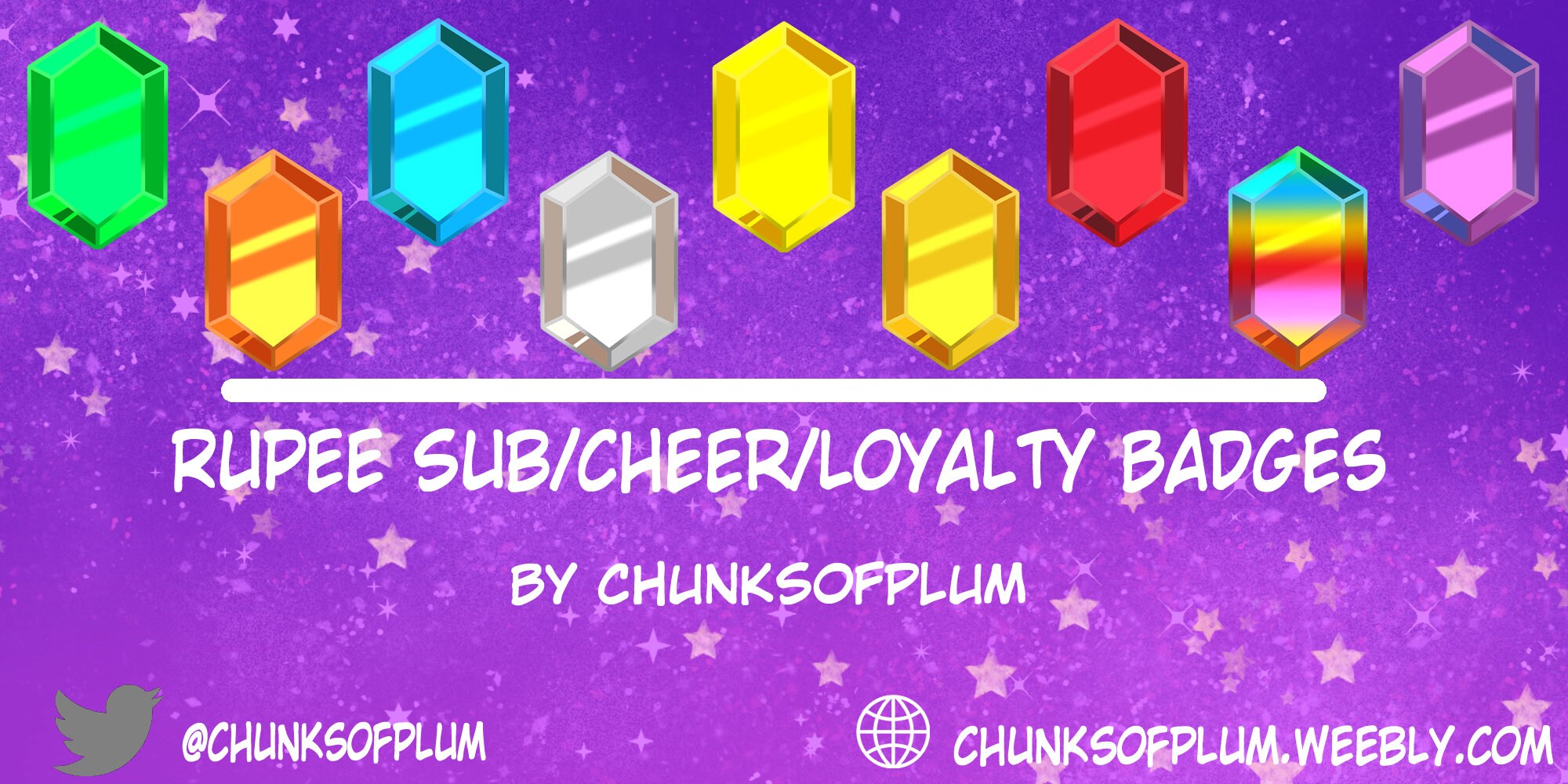 9 Zelda Rupee Sub / Cheer / Bit Badges Instant dowload | Etsy