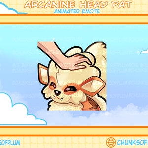 Animated Arcanine Pokémon Head Pat Emote for Twitch - Etsy
