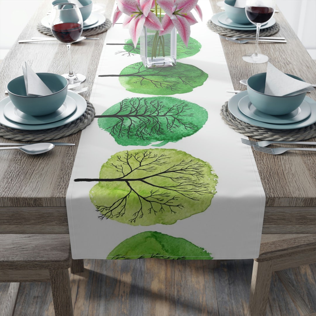 Tu Bishvat Seder Table Runner, Table Decoration for Jewish New Year for ...