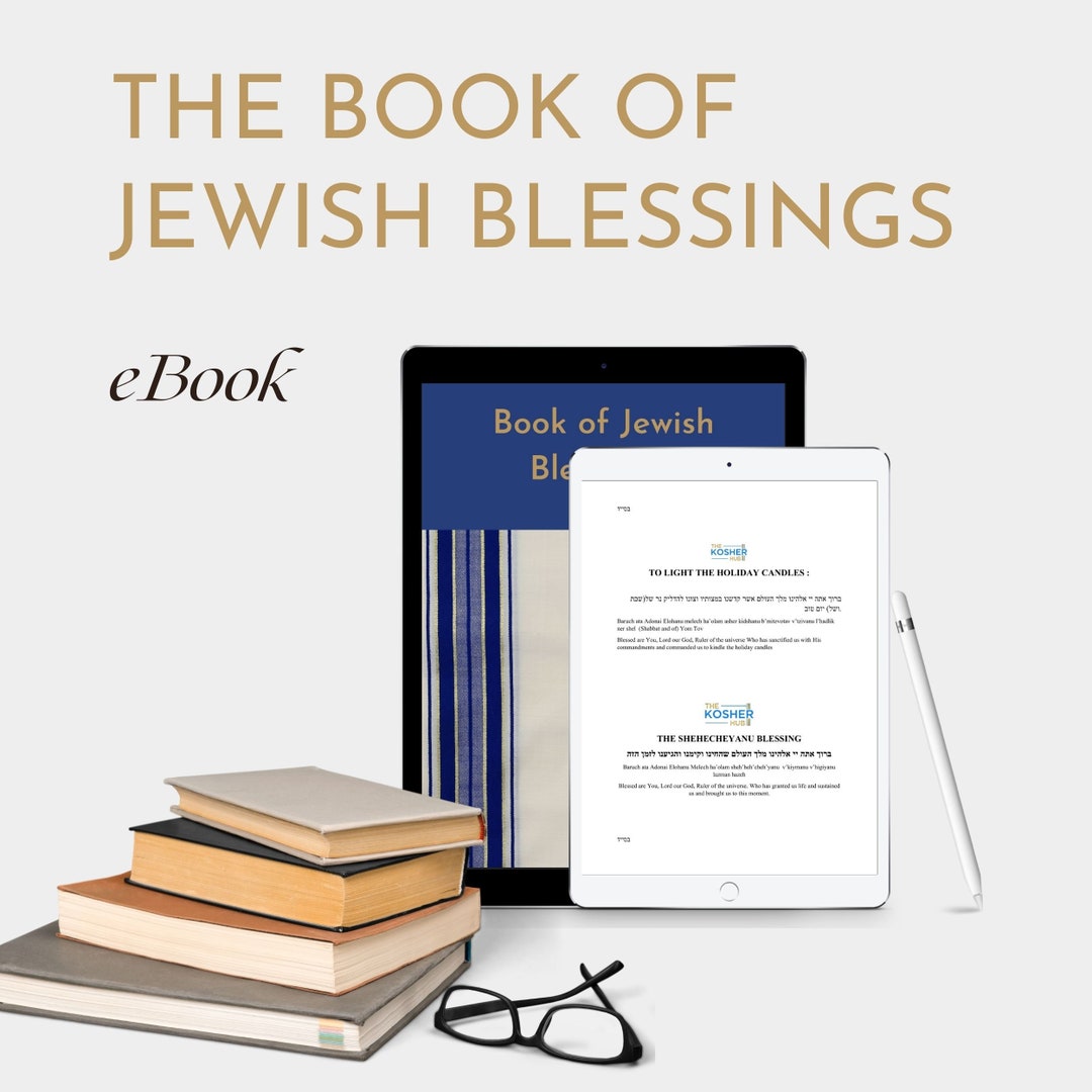 Jewish Blessing Booklet, for Passover, for Candles, for Jewish Holidays ...